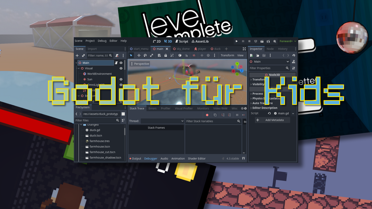 Godot Workshop von Kids für Kids